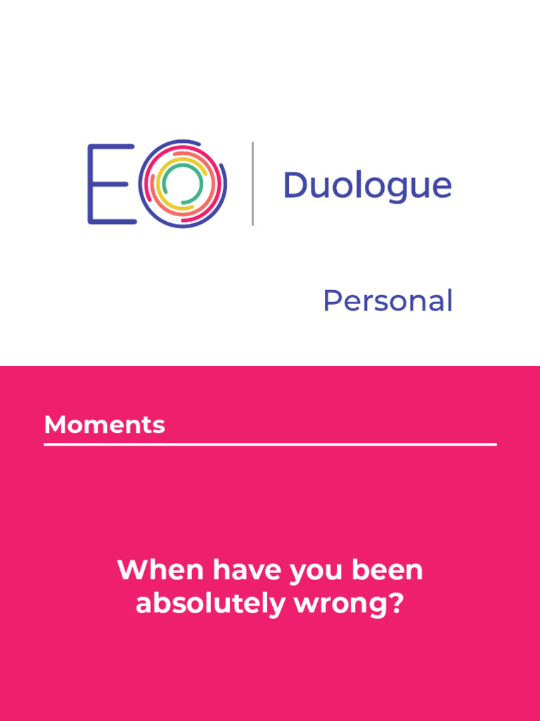 EO Duologue - Icebreakers 2023 | PDF