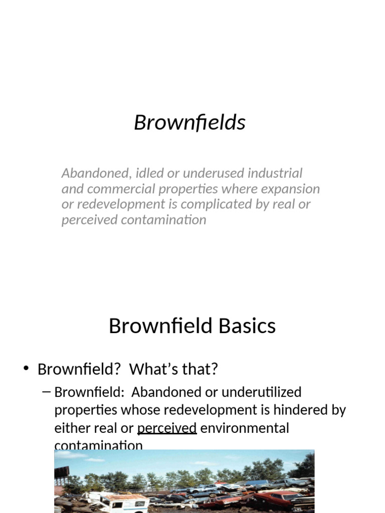 Brownfields 2018 New | PDF | Superfund | Environmental Issues