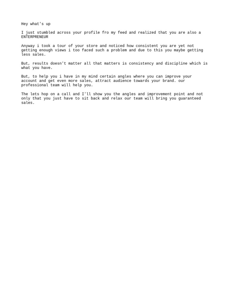 Famous Message | PDF
