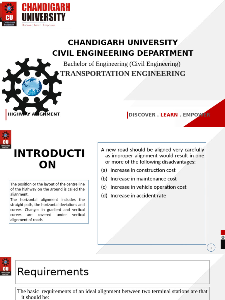 Highway Alignment | PDF | Road