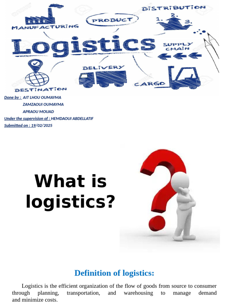 Présentation Logistics | PDF | Logistics | Warehouse