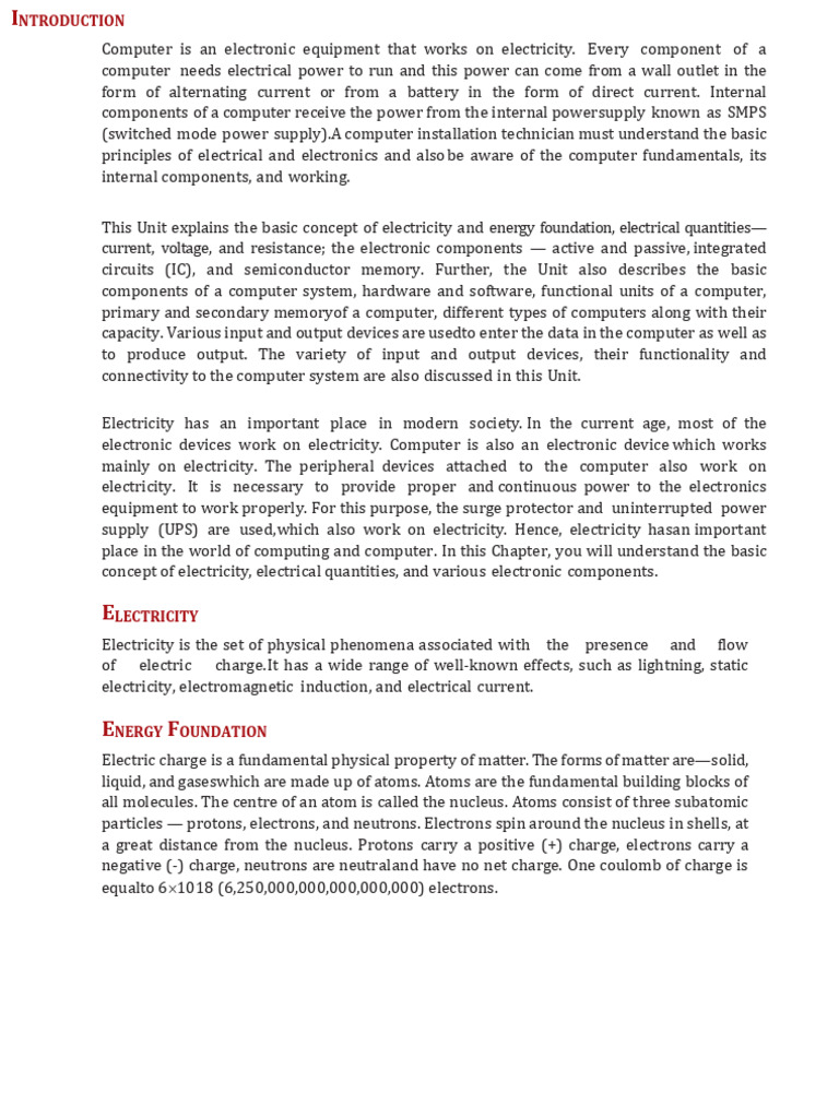 Terminilogy of Electrics | PDF | Passivity (Engineering) | Electric Charge