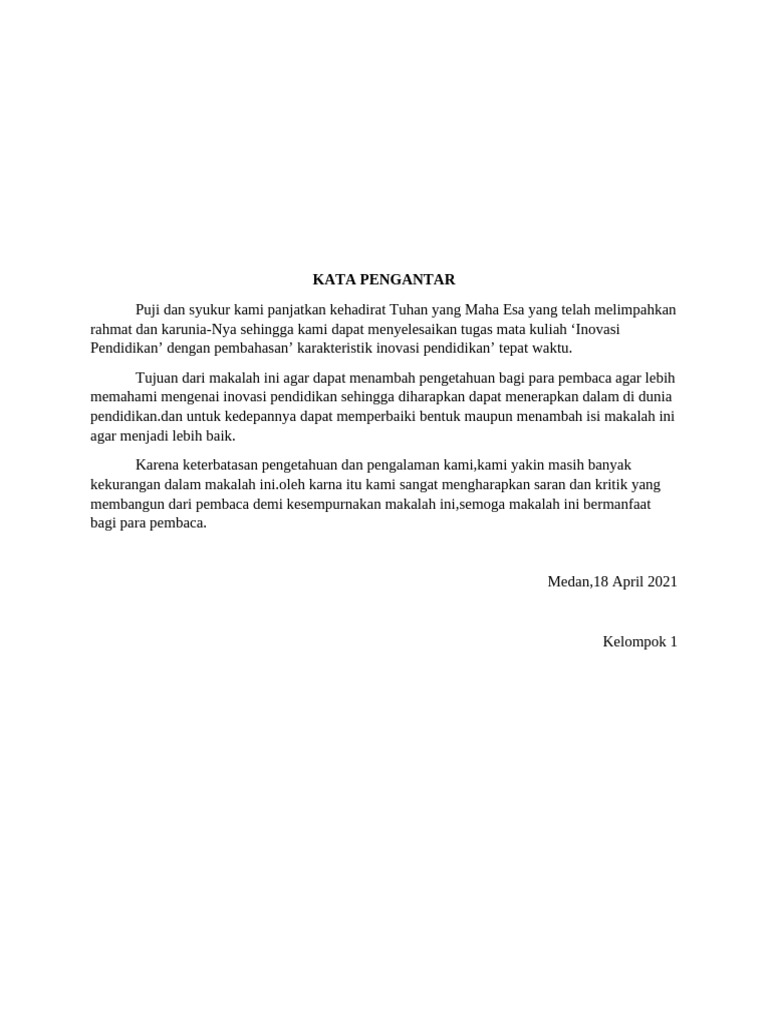 Karakteristik Inovasi Pendidikan Efektif | PDF