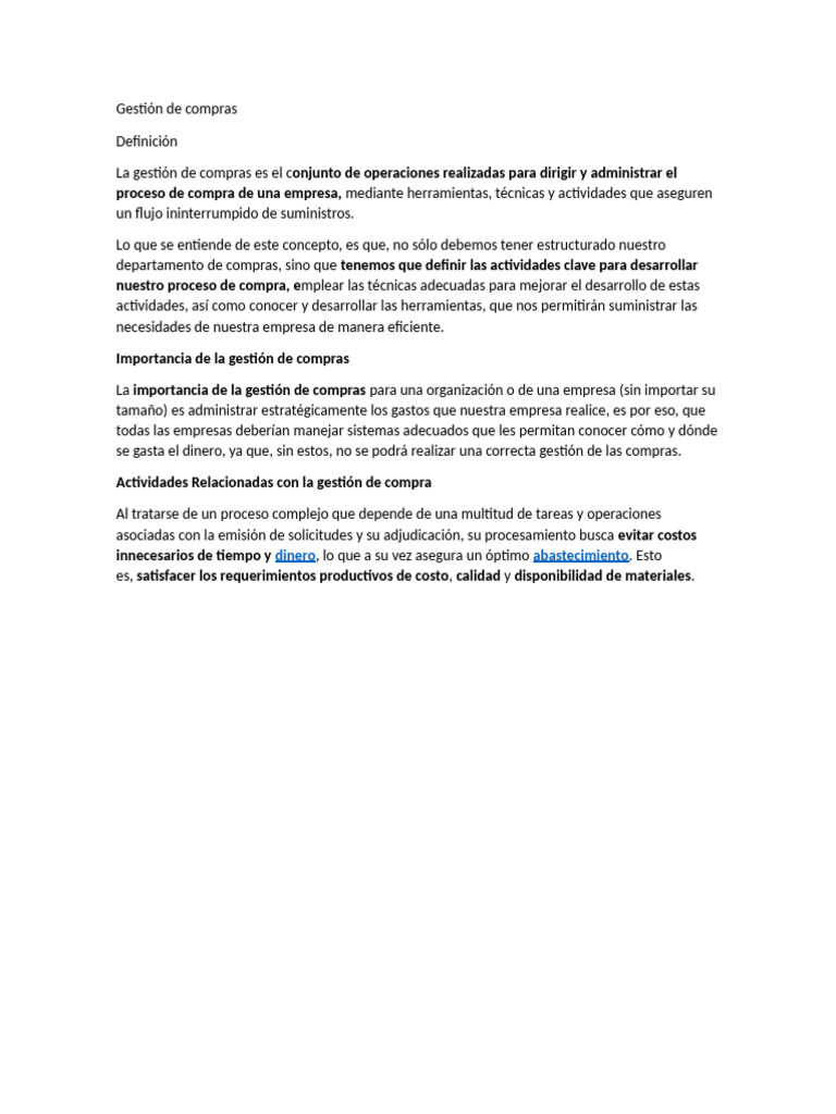 Gestión de Compras Presentacion | PDF