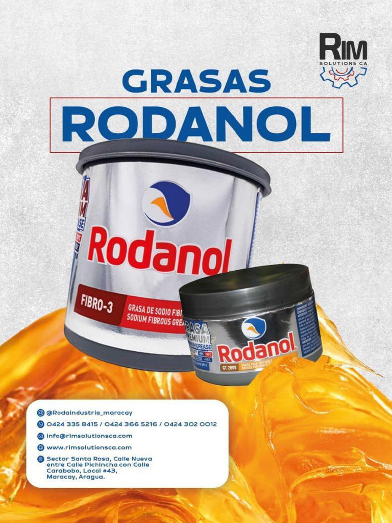 Precios Grasas Rodanol 2024 | PDF | Fricción | Aceites