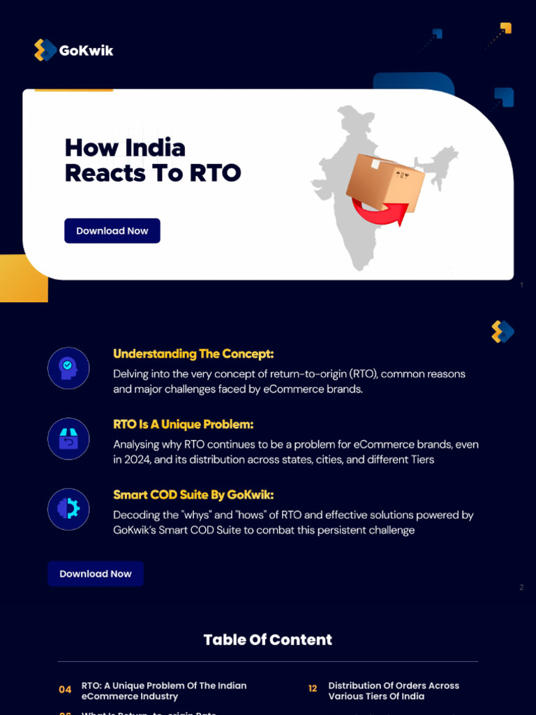 How India Reacts To RTO White Paper 1704872755 | PDF | E Commerce ...