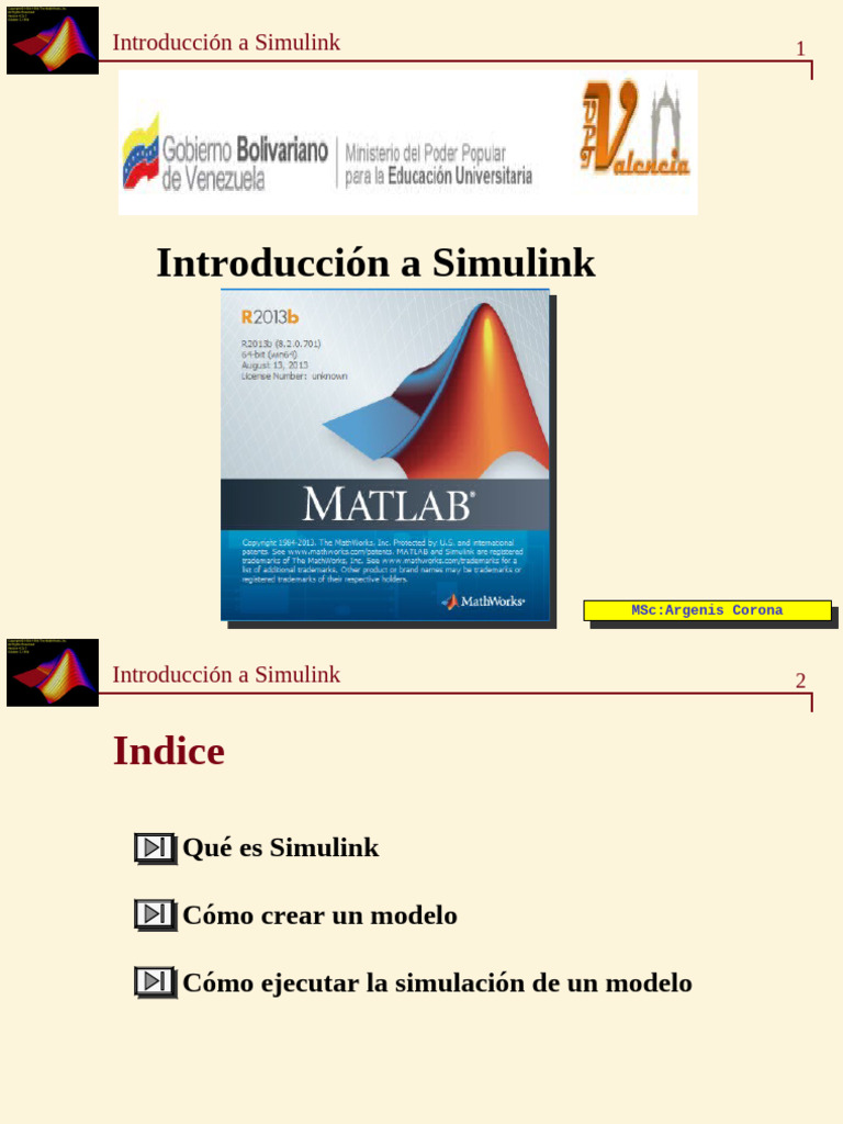 Introducci A Simulink | PDF | Matlab | Software