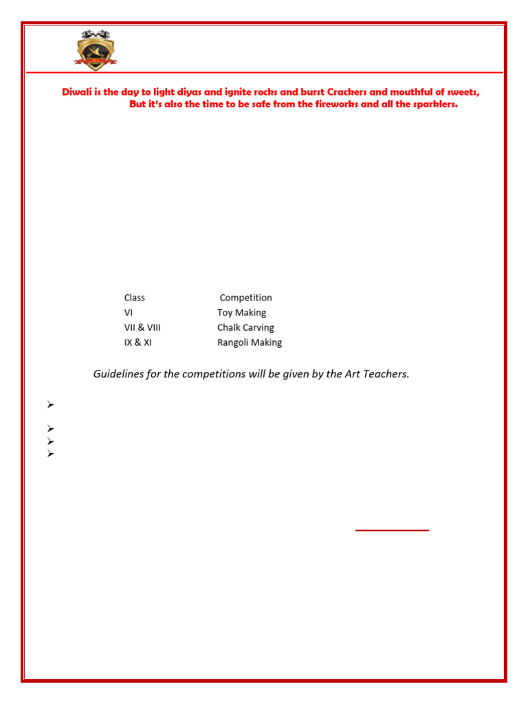 RIS Inter-Class Creativity Competitions | PDF