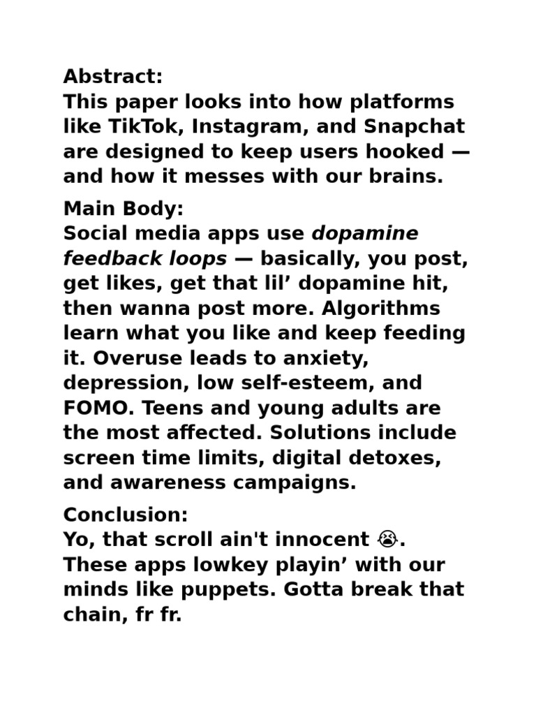 The Psychology of Social Media Addiction - Bruce Gee P. | PDF