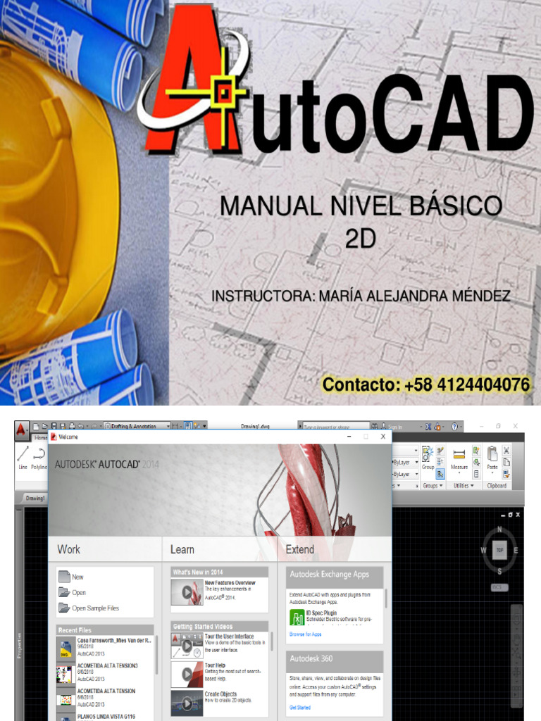 Manual AutoCAD 2D Basico | PDF | Ventana (informática) | Elipse