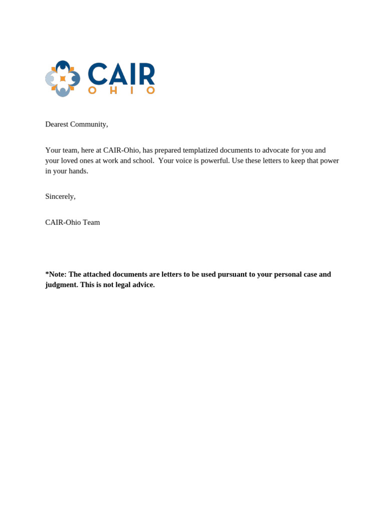 Self-Advocacy Palestine Letter Templates (Employee) | PDF | Gaza Strip ...