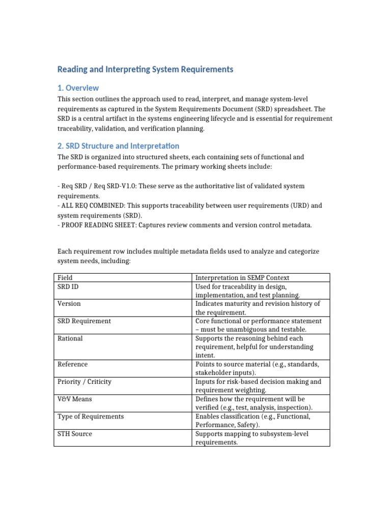 Reading_and_Interpreting_Requirements | PDF | System | Systems Engineering