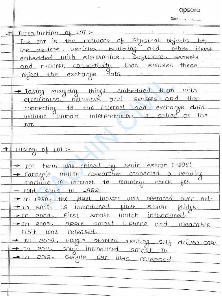IOT Notes ?? | PDF