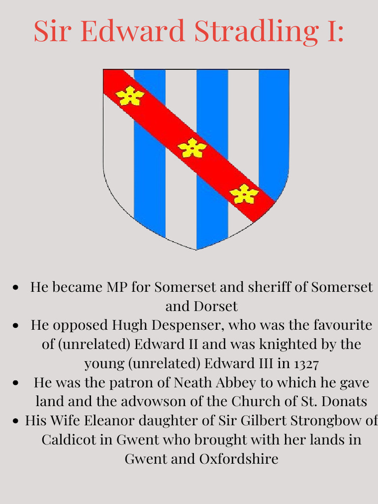 Sir Edward Stradling I | PDF