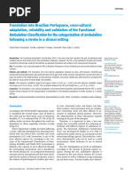 FAC - Functional Ambulation Categories | PDF