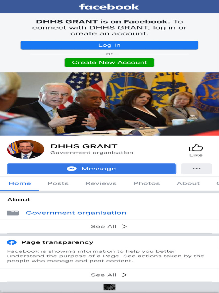 Dhhs Grant - Home Facebook | PDF