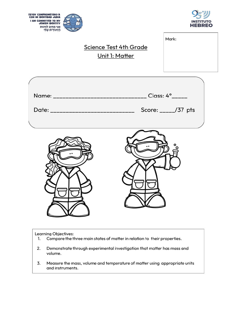 Copia de Science Test 1 | PDF