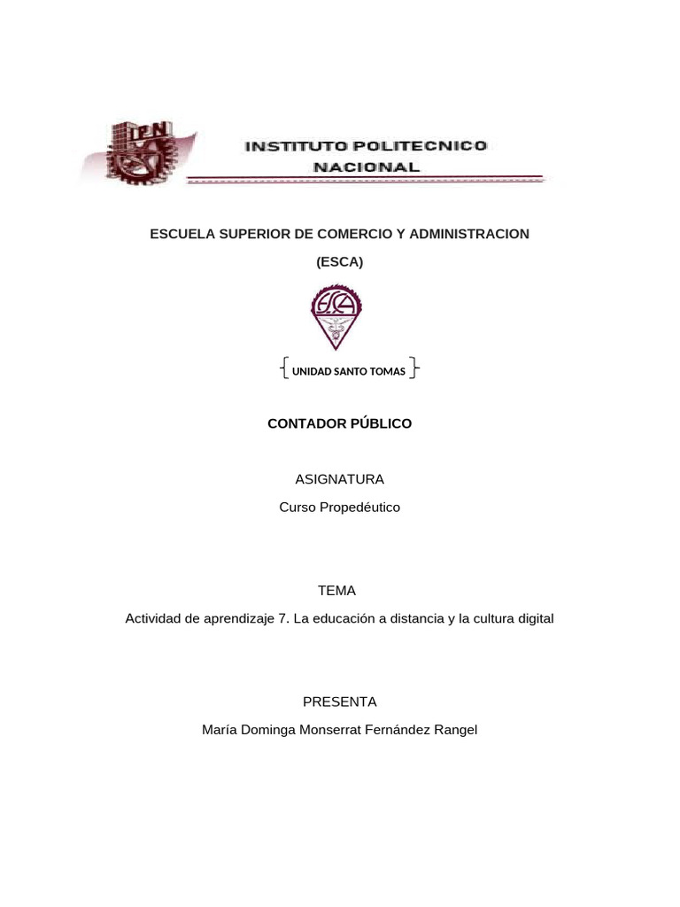 ACT7 | PDF | Aprendizaje