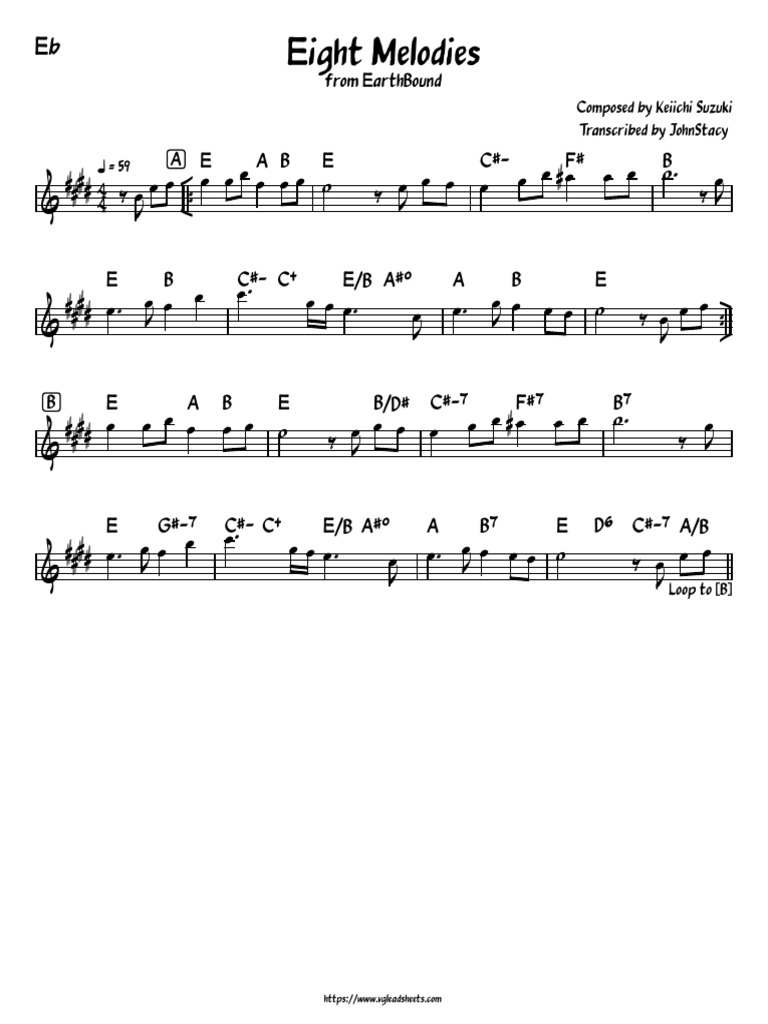EarthBound - Eight Melodies | PDF