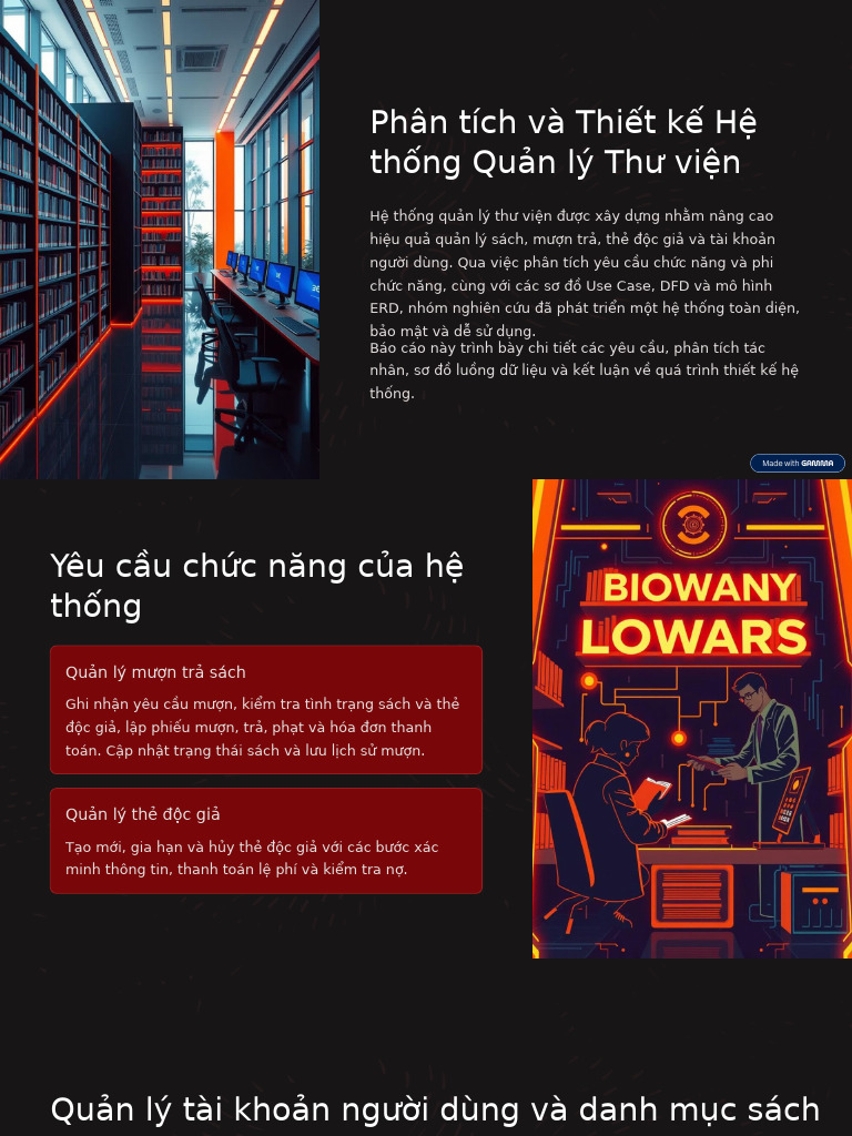 Phan Tich Va Thiet Ke He Thong Quan Ly Thu Vien | PDF