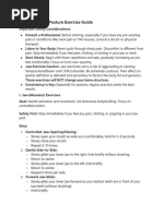 Jaw and Neck Posture Exercises Guide | PDF