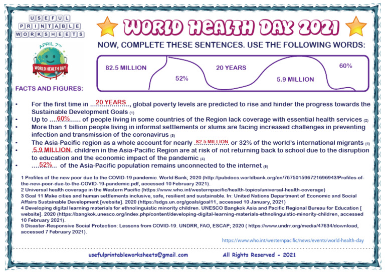 World Health Day 2021 Facts & Figures | PDF