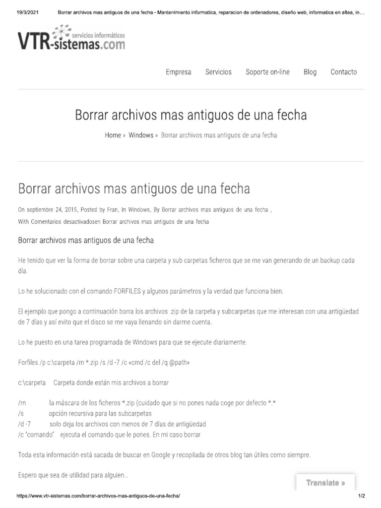 Bat para Elimniar Por Fecha-Y Extension | PDF