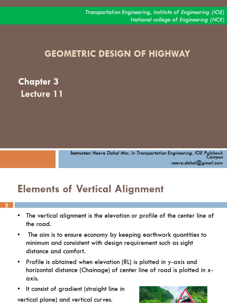Lecture 11- Geometric Design | PDF | Acceleration | Road