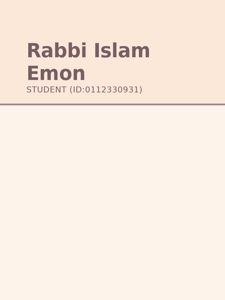 Rabbi Islam Emon | PDF