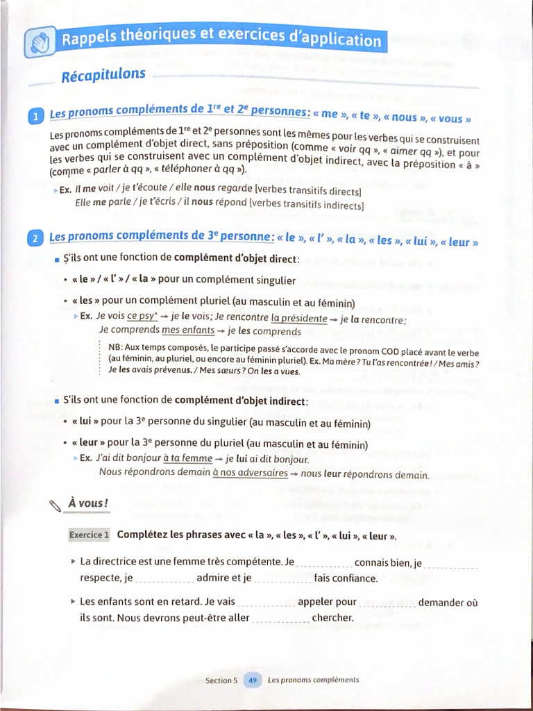 Rappels Théoriques Et Exercices D'application | PDF