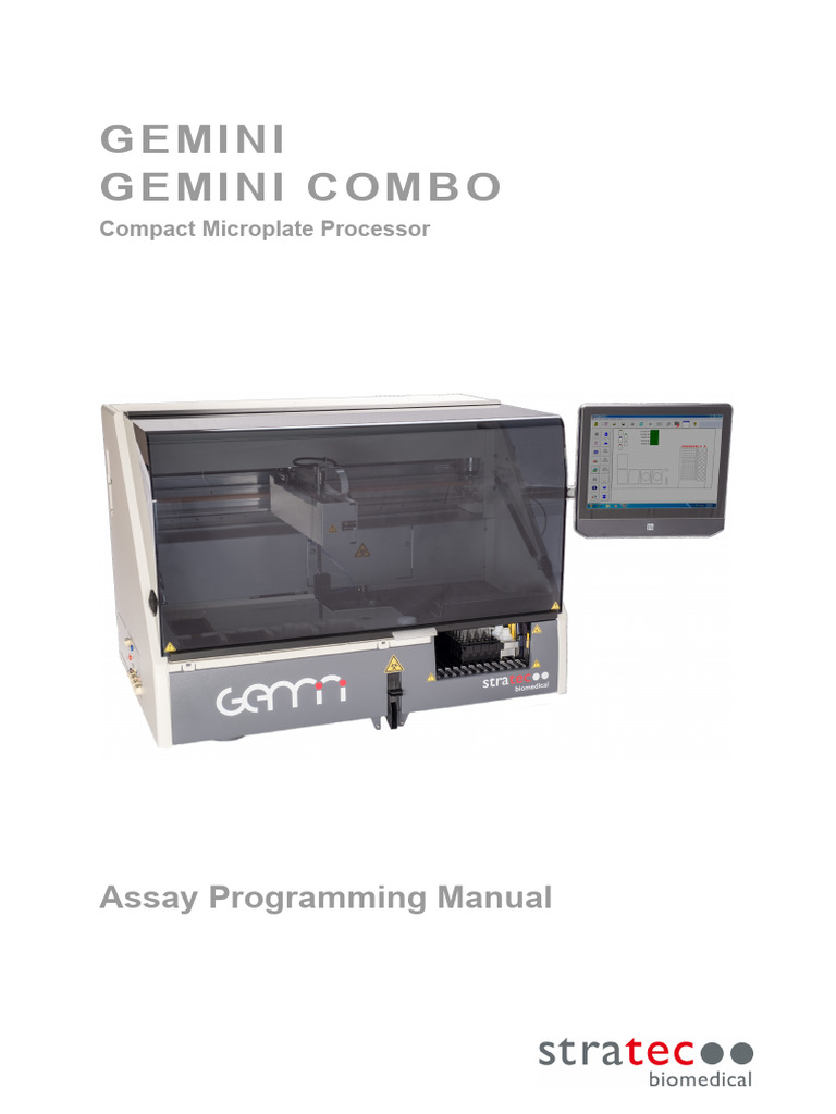 GEMINI - Assay Programming Manual - Rev 6 | PDF | Laser | Safety