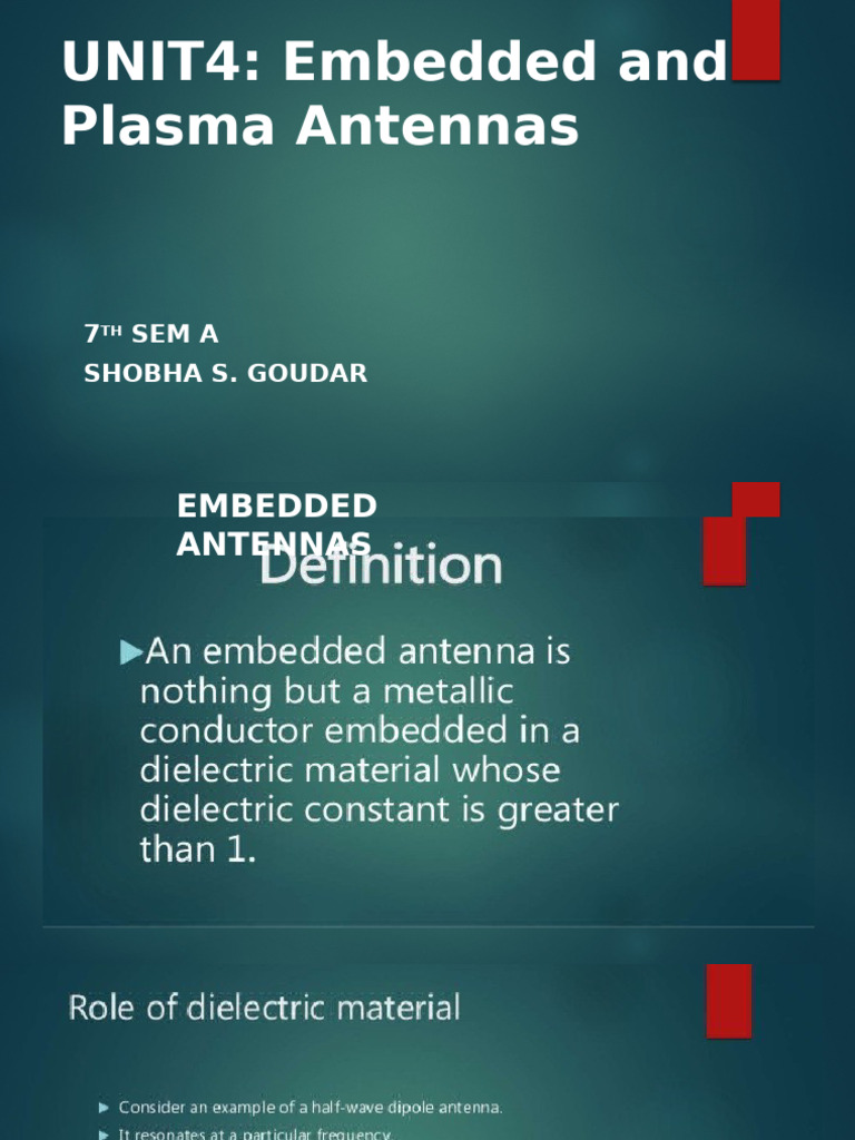 Embedded Antennas | PDF