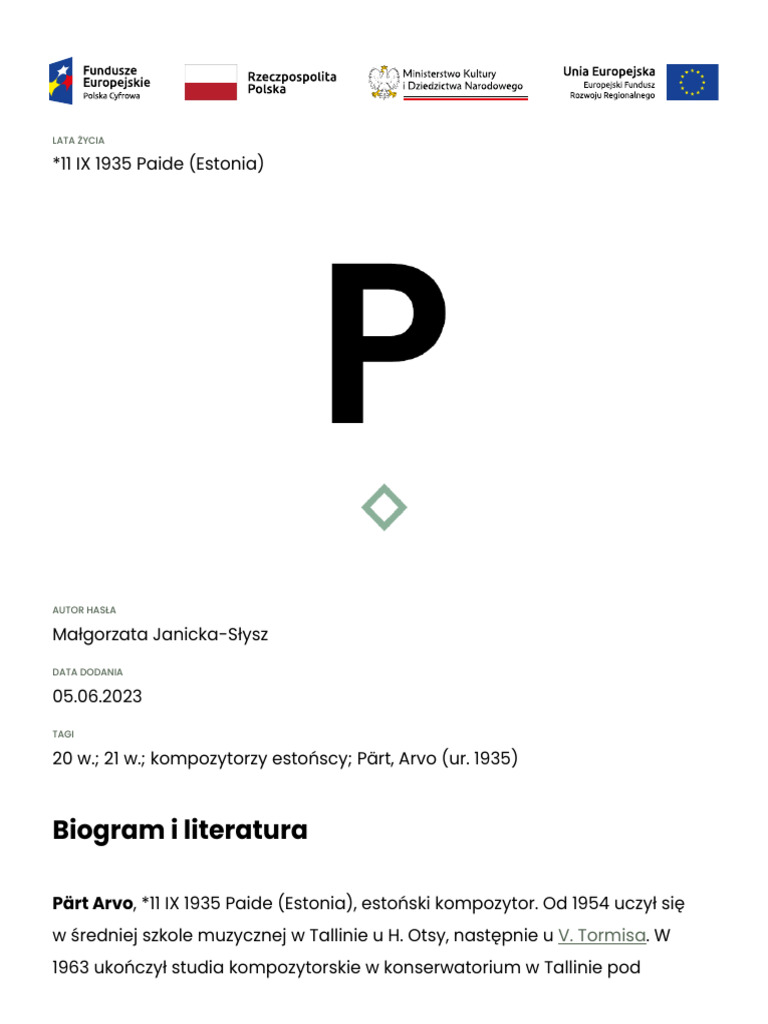 Arvo Part PWM | PDF
