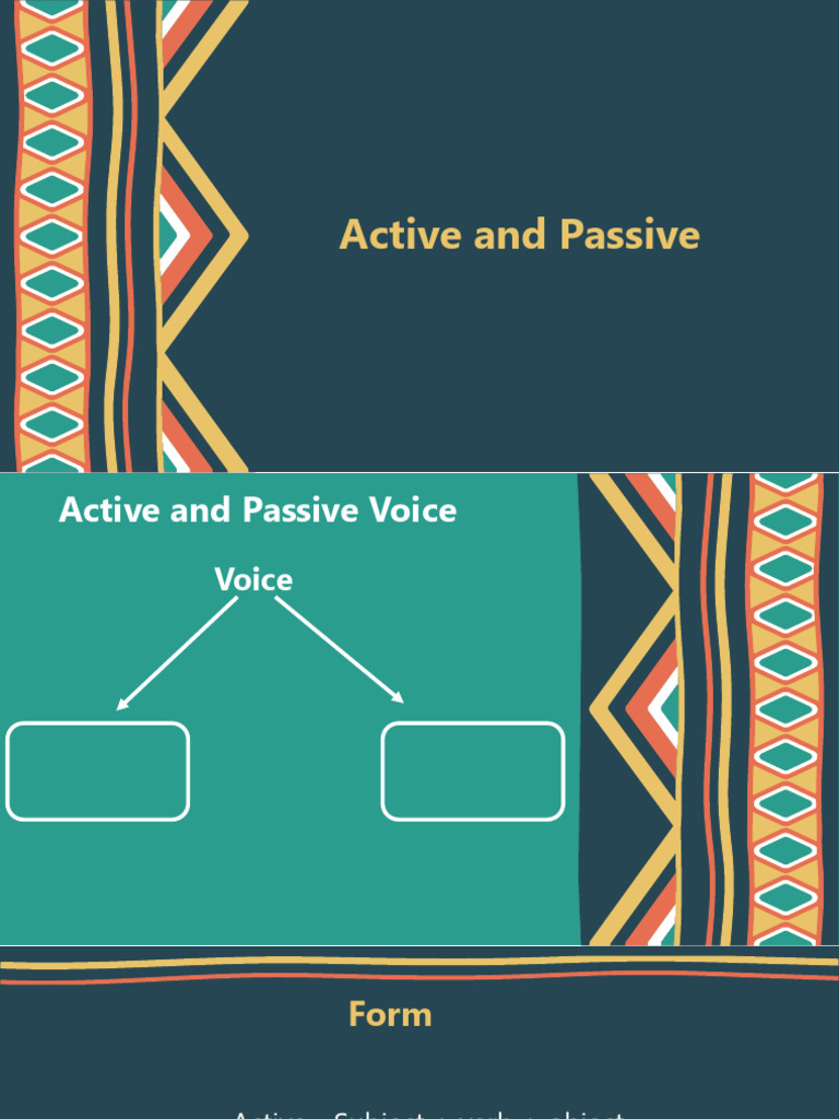 Active and Passive | PDF