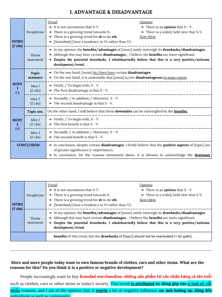 54 Template Writing Task 2 | PDF | Cost Of Living | Learning