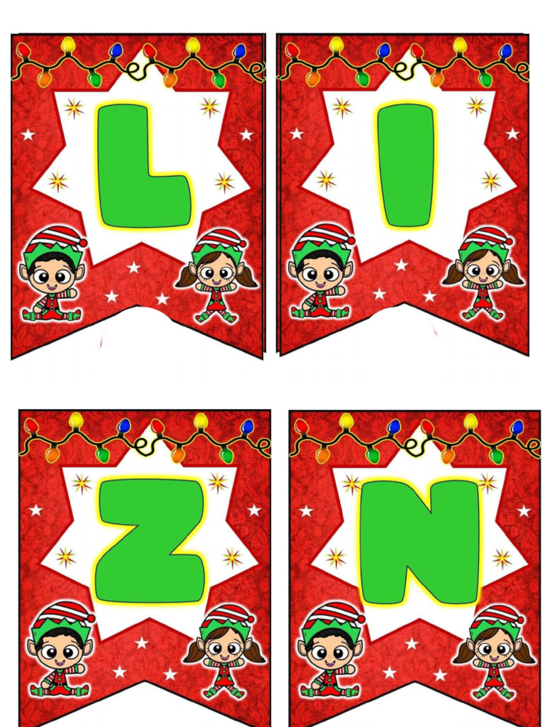 Banderin 1 Navidad | PDF