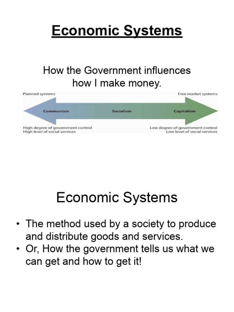 CH 2 Notes - Economic Systems | PDF | Economic System | Free Market