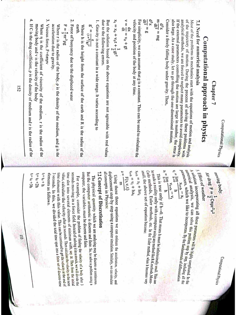 M4 - 5TH Sem Computational Physics - University Textbook | PDF