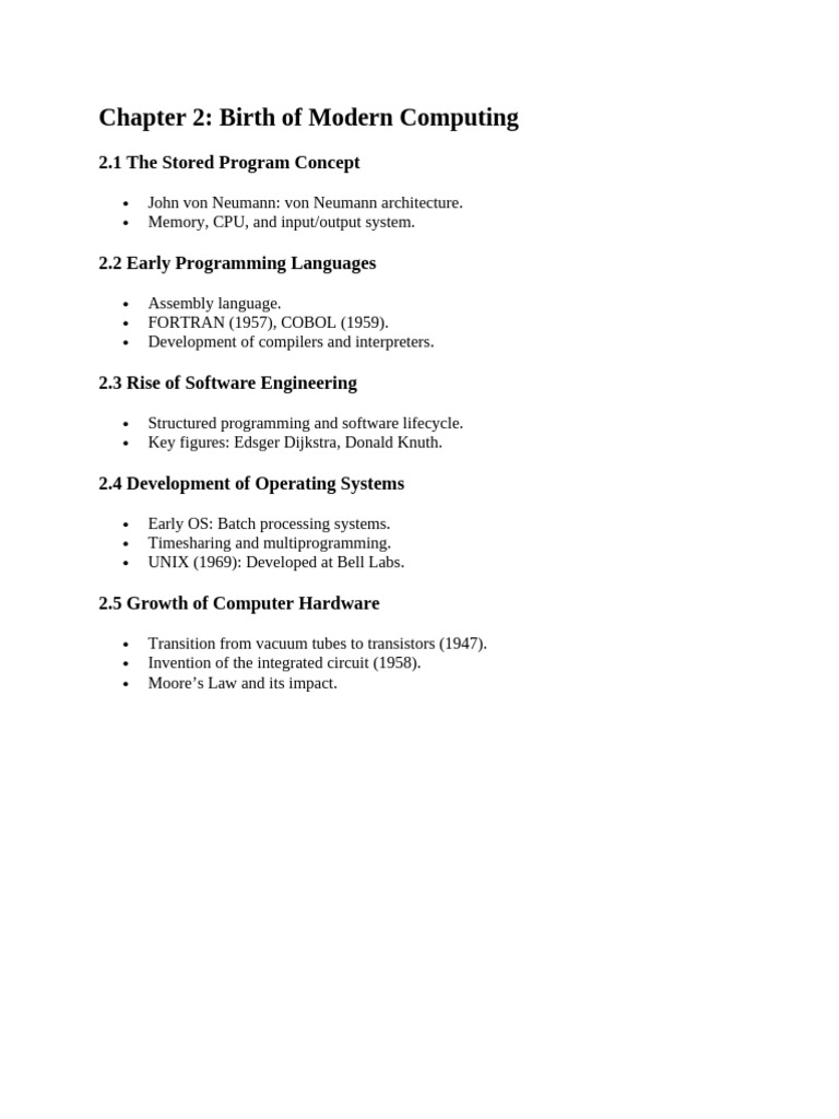 Birth of Modern Computing | PDF