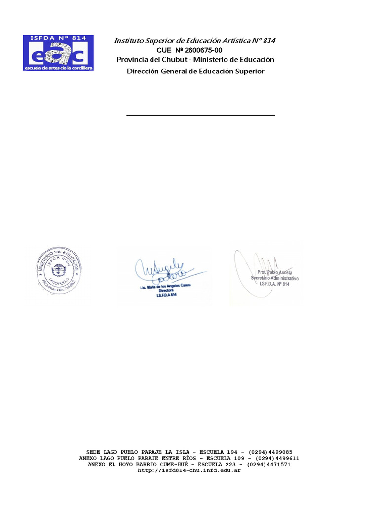 Constancia de Alumno Regular ISFD 814 | PDF