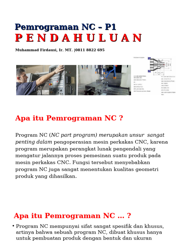 P1 Pemrograman NC | PDF