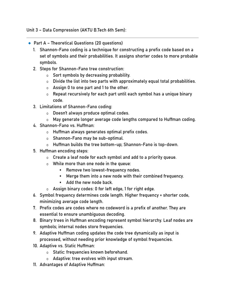 Data Compression Techniques Overview | PDF | Algorithms | Algorithms And Data Structures
