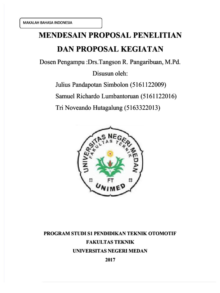PDF Mendesain Proposal Penelitian Dan Proposal Kegiatan Compress | PDF