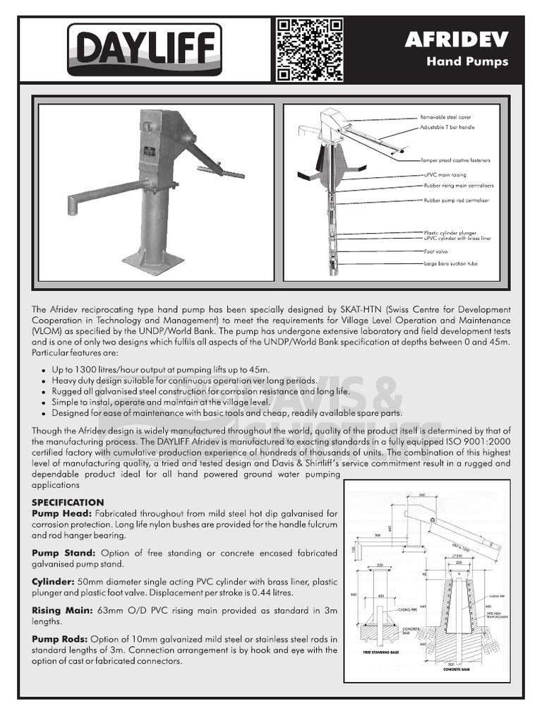 Afridev Pumps | PDF