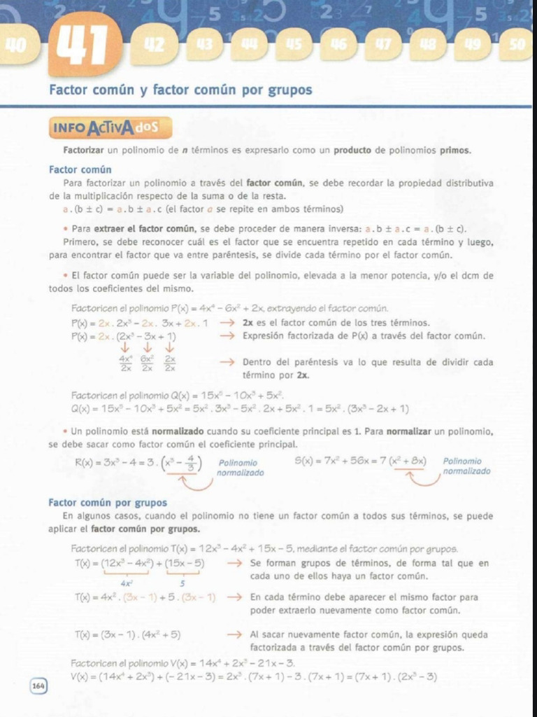 Factorización de Polinomios | PDF