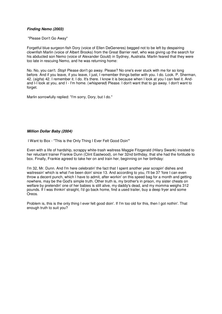 Finding Nemo | PDF | Leisure