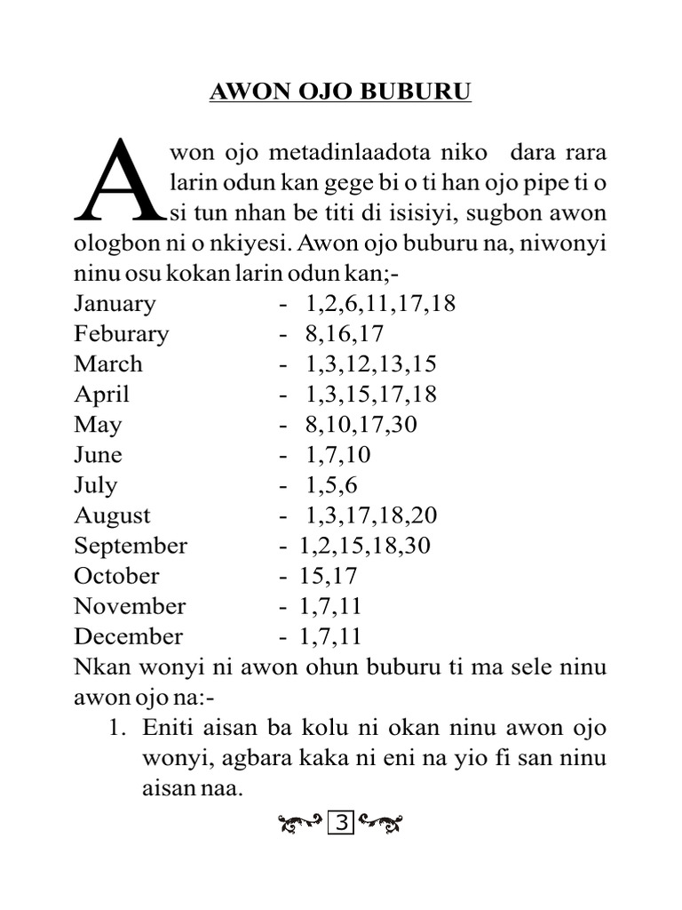 Iwe Ida Akoya Agba | PDF