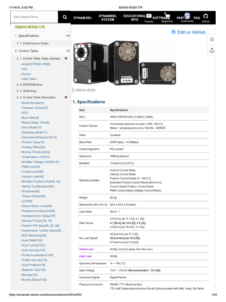 XM430-W350-T_R | PDF