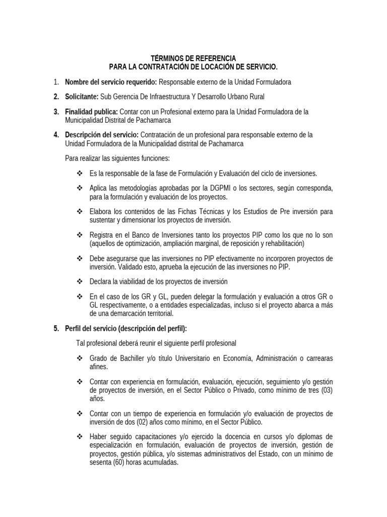 TDR UF Enero | PDF | Gobierno local