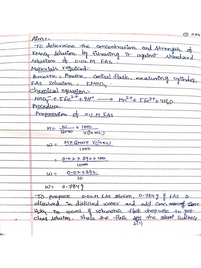 chem practical | PDF
